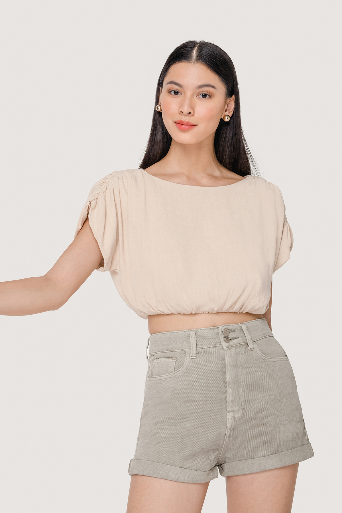 Fayth • Addie Denim Cuffed Shorts