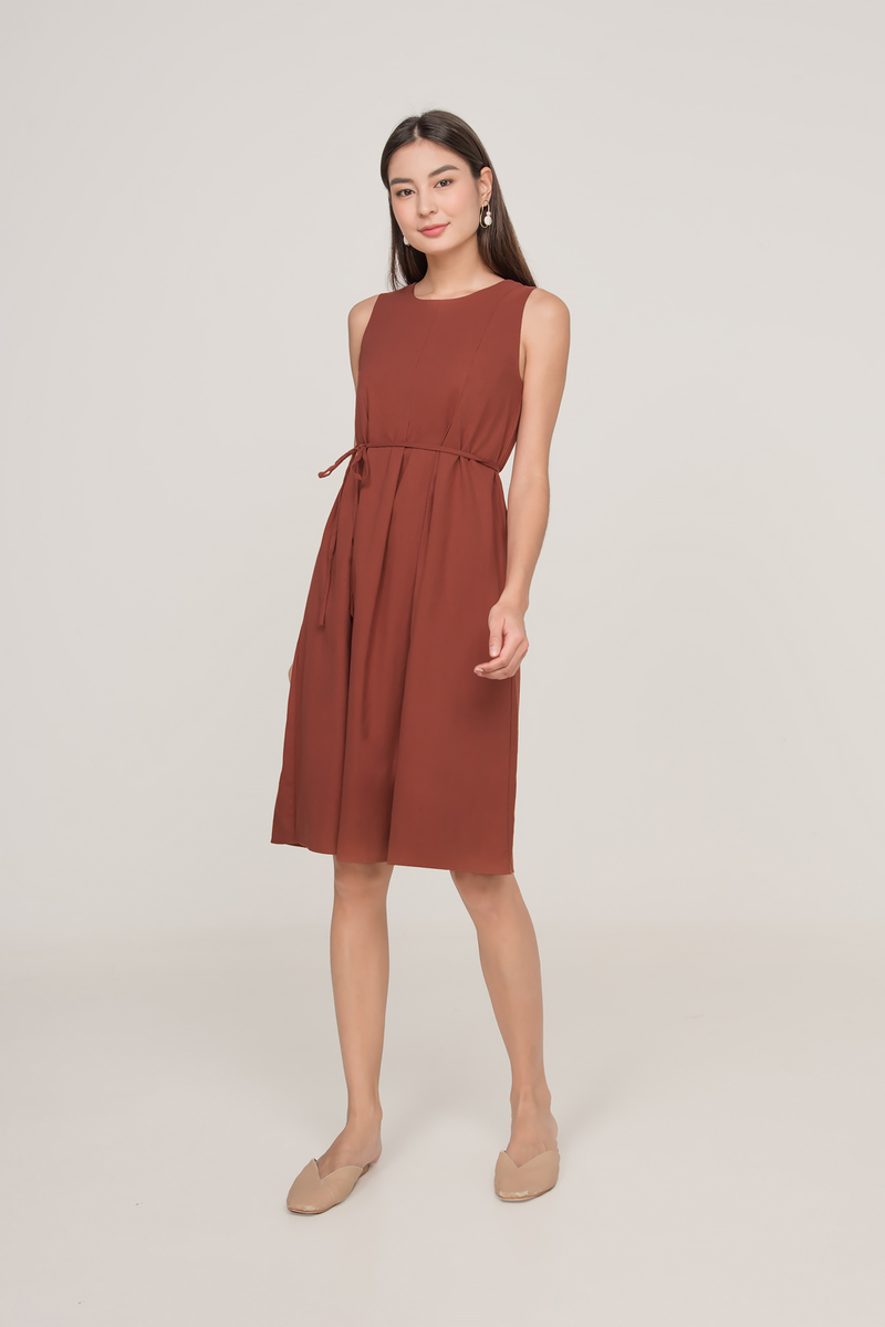 Fayth • Celine Pleat Front Midi Dress
