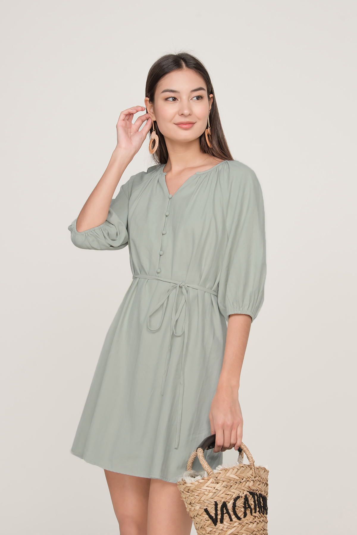 Fayth • Tilda Balloon Sleeve Kaftan Dress