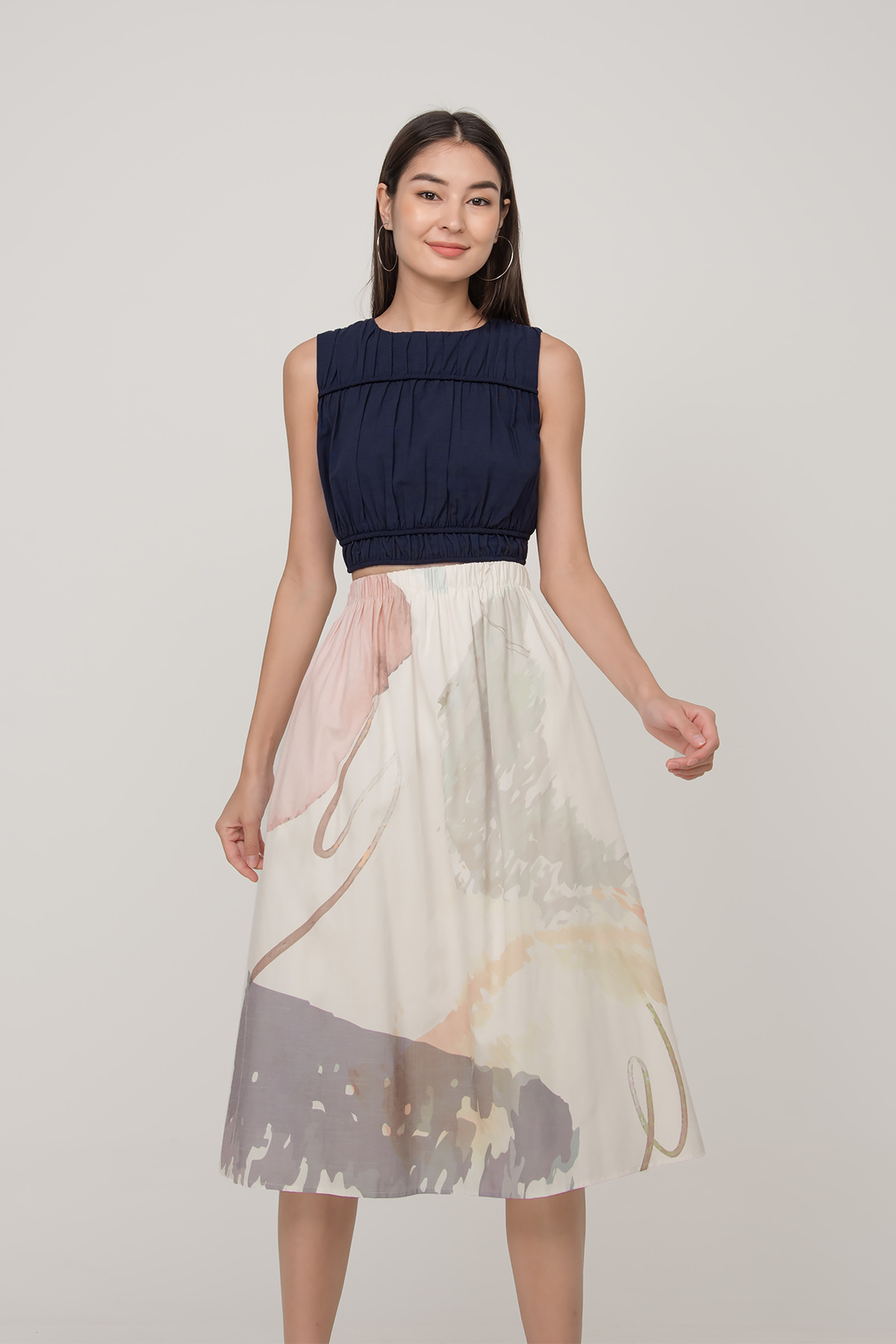 Fayth • Luna Abstract Pocket Midi Skirt