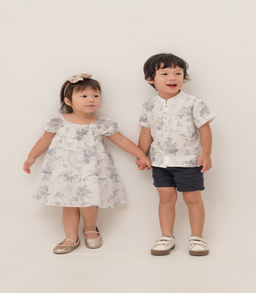 Fayth • KIDS Wallpaper Shirred Sleeve Dress